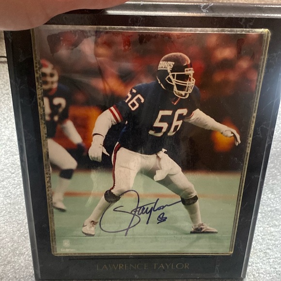 THE SCORE BOARD INC | Wall Decor | Autographed Lawrence Taylor Picture ...
